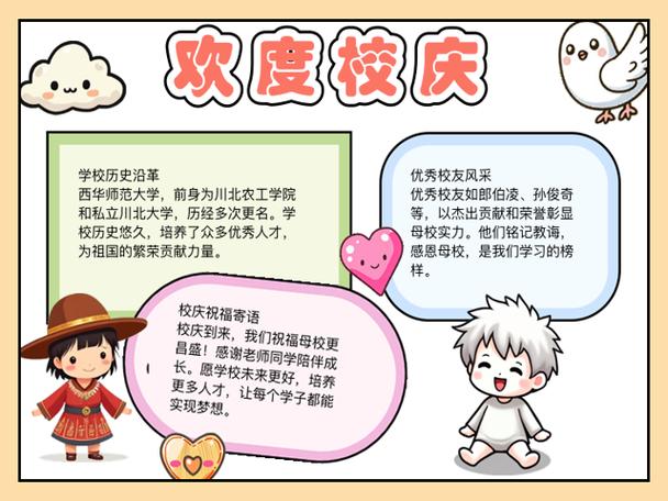 关于校庆的宣传内容图标