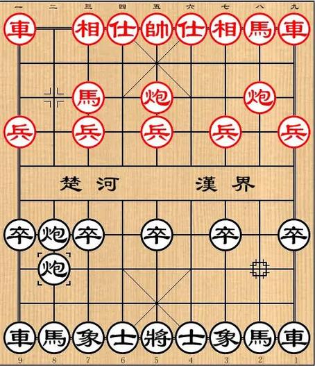 象棋开局布阵法