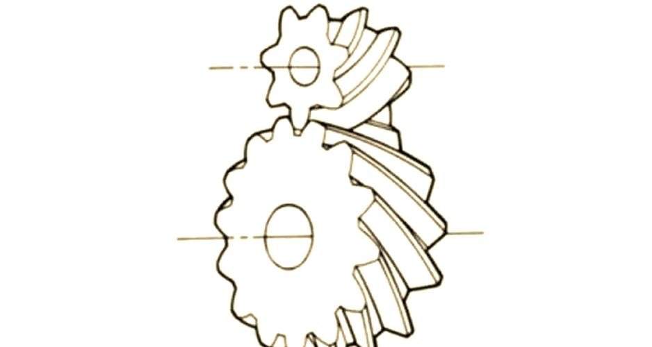 啮合齿轮旋向图标