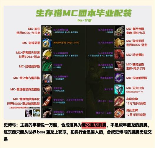 怀旧服猎人装备附魔
