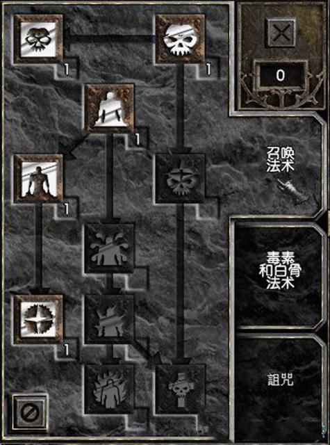 暗黑2骨系死灵法师加点图标