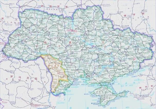 乌克兰高清地图图标