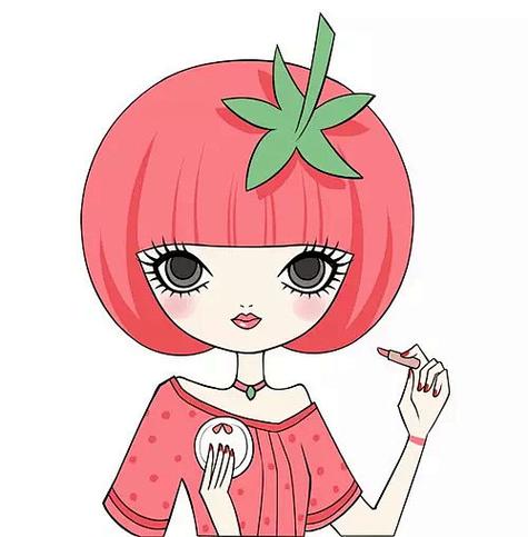 番茄女孩什么意思图标