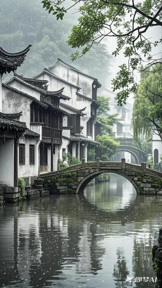 江南流水人家的诗句图标
