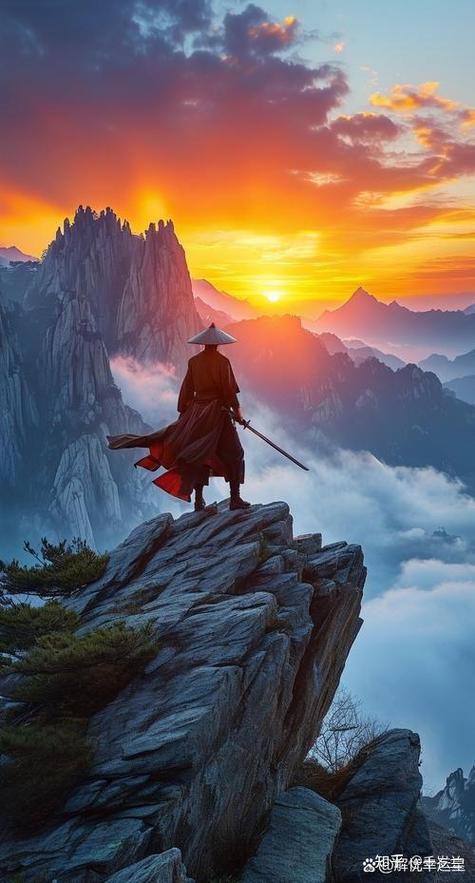 一个人手拿一把剑