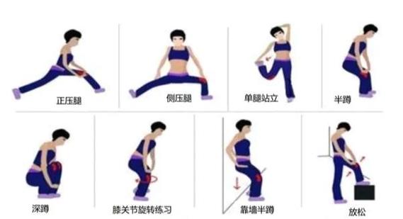 9个健身前的热身动作图标