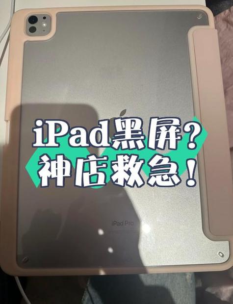 苹果平板ipad黑屏但有声音图标