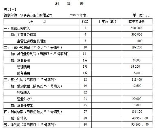 手工做资产负债表和利润表图标