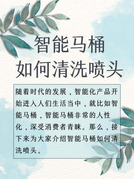 智能马桶喷头怎么清洗截图
