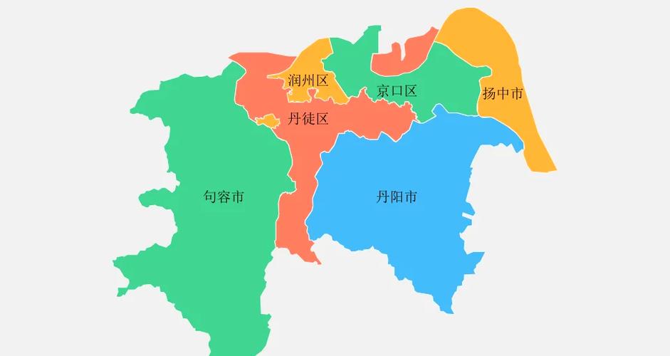 镇江行政区划图图标