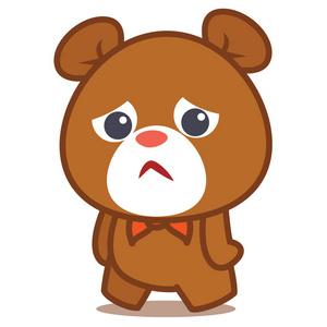 熊Emoji表情符号图标