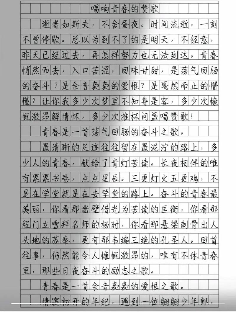我为青春点赞作文截图