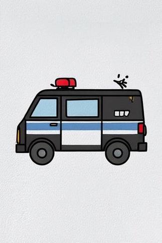 防暴特警车怎么画霸气图标