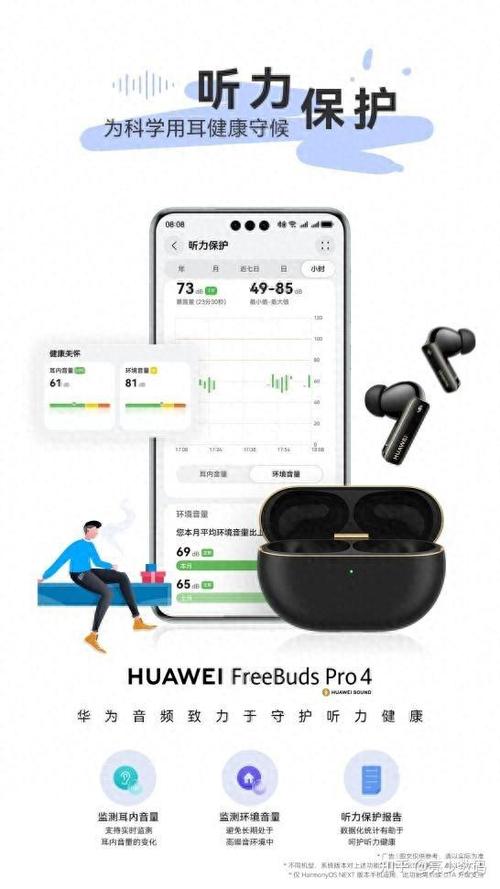 华为耳机保护听力设置图标
