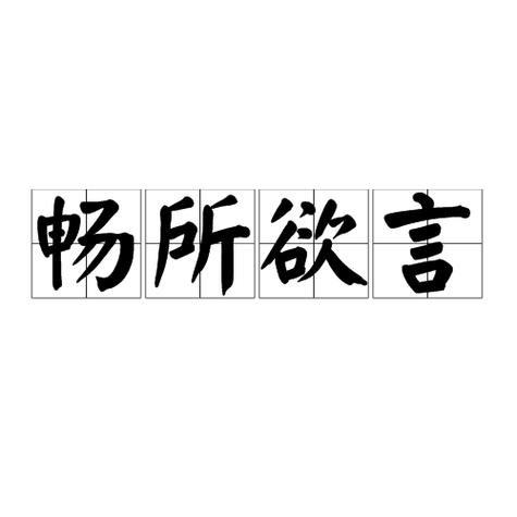畅所欲谈什么意思图标