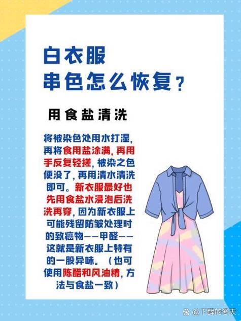 串色衣服染色去除妙招图标