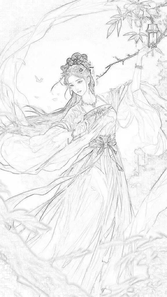 动漫人物 古装 少女图标