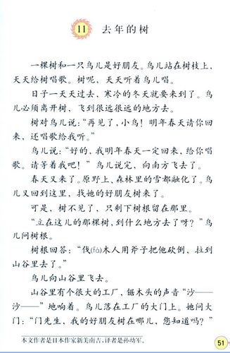 去年的树原文内容图标