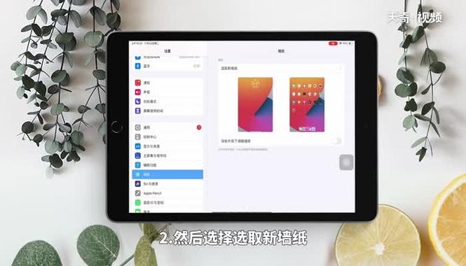 ipad如何换自己喜欢的壁纸