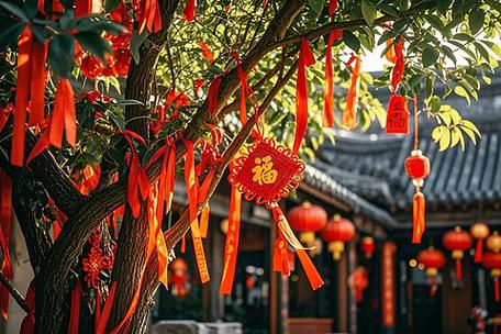 过年红包怎么挂在树上好看