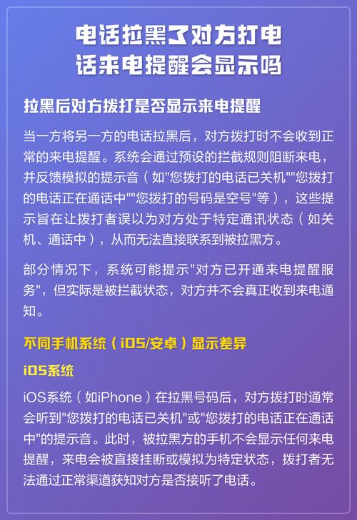 已经拉黑的电话号码来电有显示吗截图