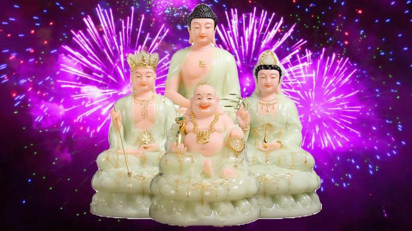 如来佛祖观音菩萨弥勒佛怎么摆放