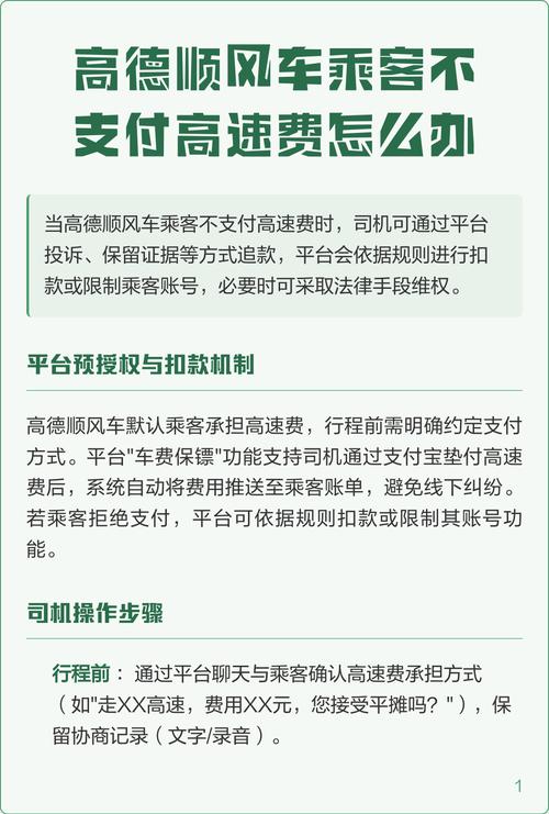 发起高速费,乘客不支付怎么办