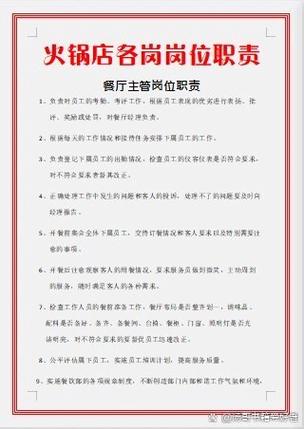 餐饮经理岗位职责及工作内容图标