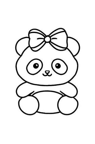 小熊猫简笔画简单又好看截图