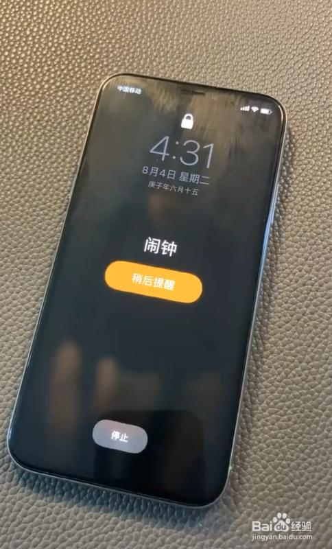 苹果手机闹钟就响一下
