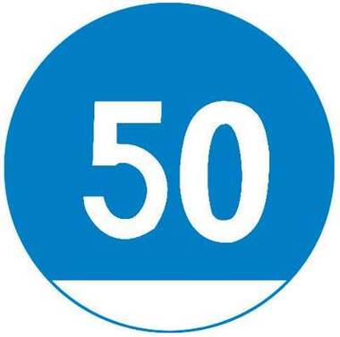 不超过50公里的交通标志截图