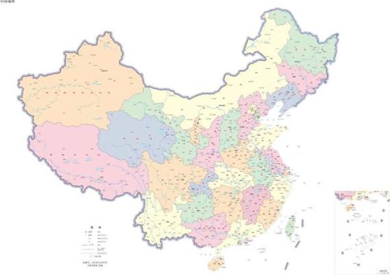 中国地图无标记版