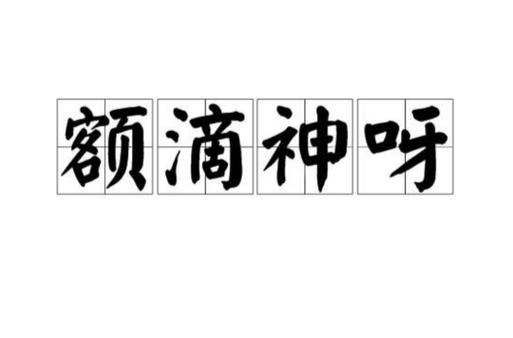 额滴神啊是什么意思