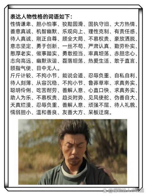 描写人物性格的词语四个字的词语图标
