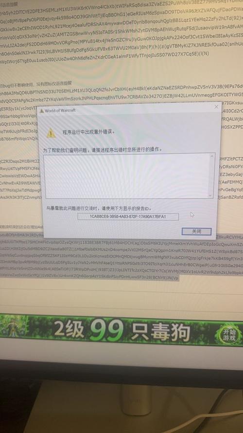 魔兽世界闪退报错缩略图
