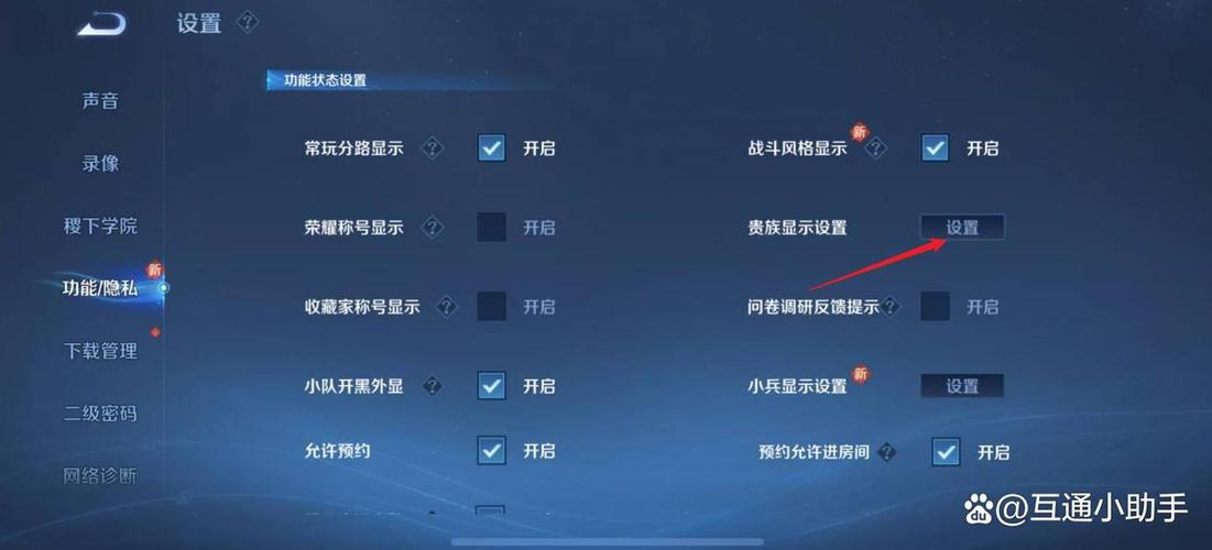 王者关闭贵族显示图标
