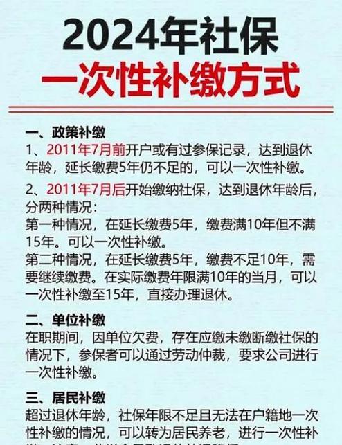 一次性补缴社保政策图标