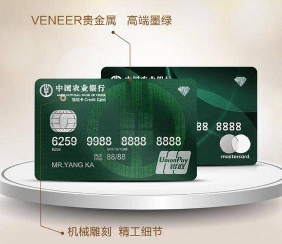 农行绿钻卡等级一览表图标