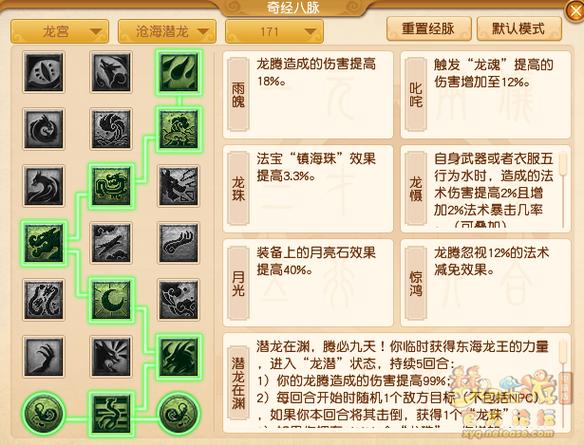 龙宫奇经八脉怎么点图175图标