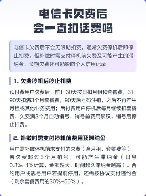 电信欠费会一直增加吗截图