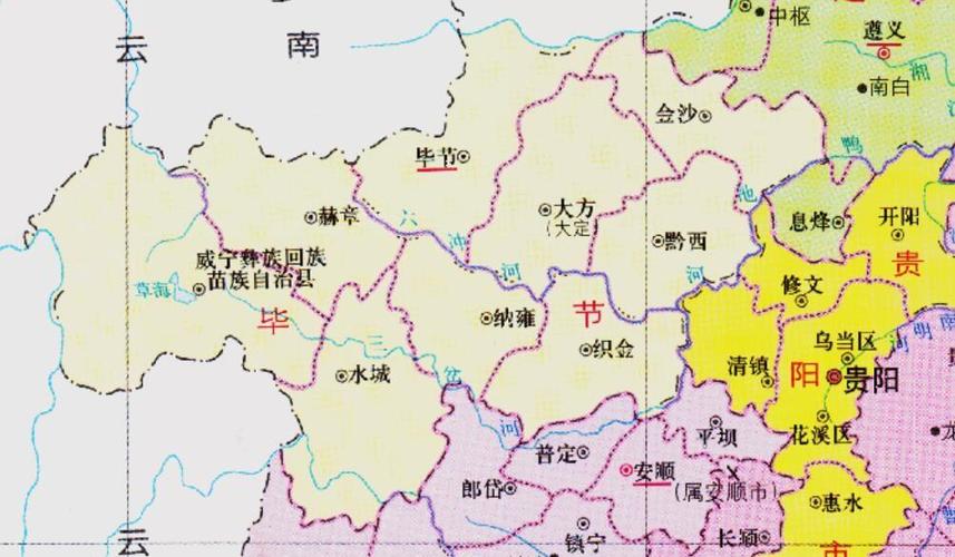 贵州省毕节市地图全图图标