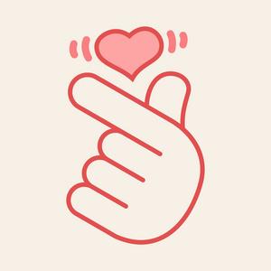 emoji比心手势图标