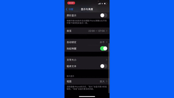 苹果息屏会延迟一秒图标