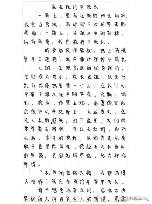作文《挫折》600字图标