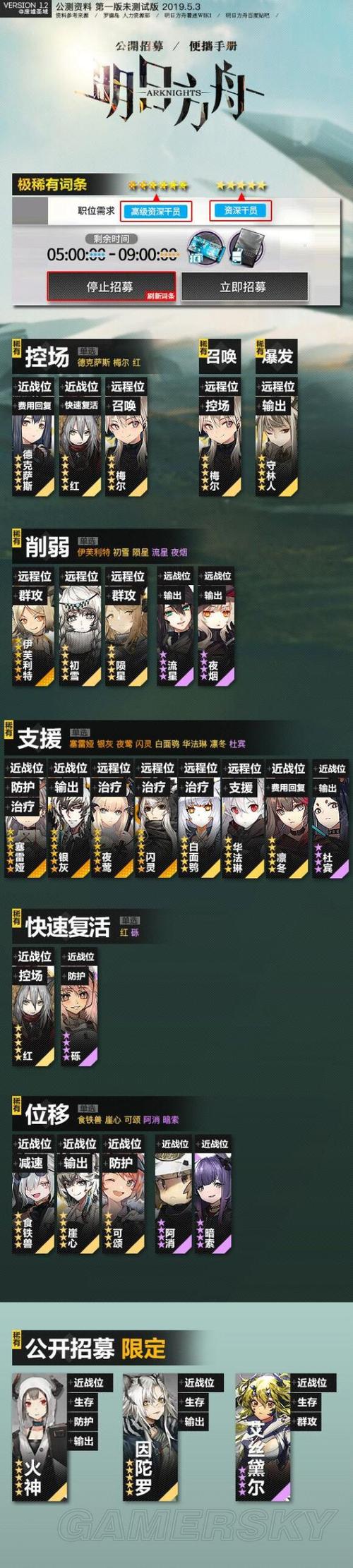 明日方舟公开招募调整图标