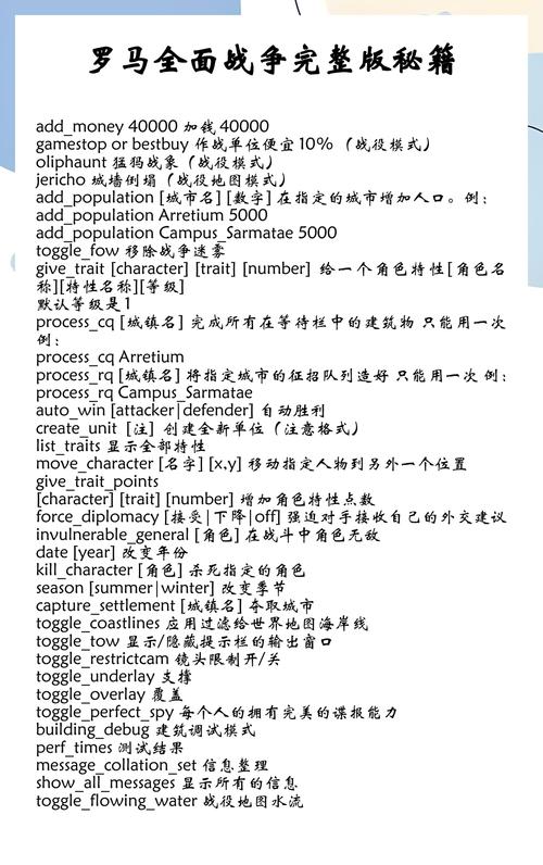 罗马全面战争秘籍加兵输入图标