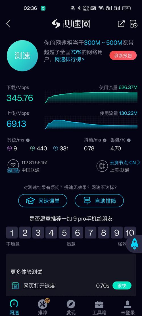 域名网速测试截图