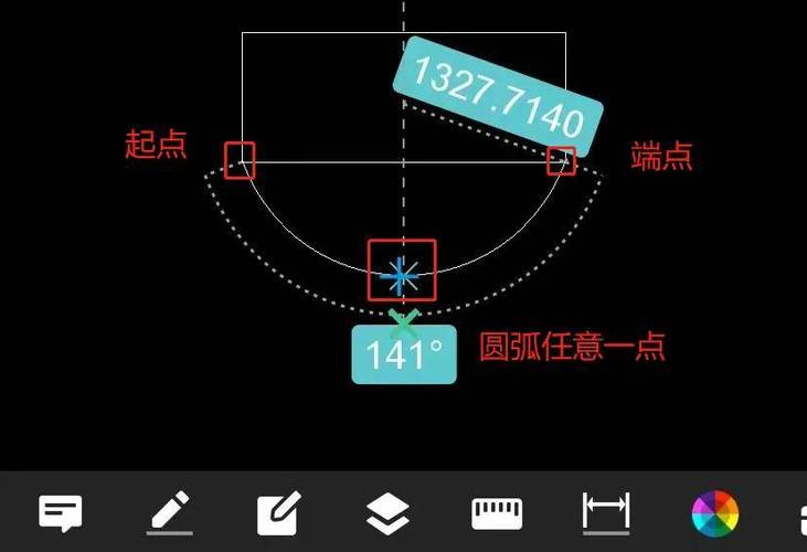 cad 测量面积图标