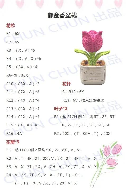 郁金香钩织全部教程图标
