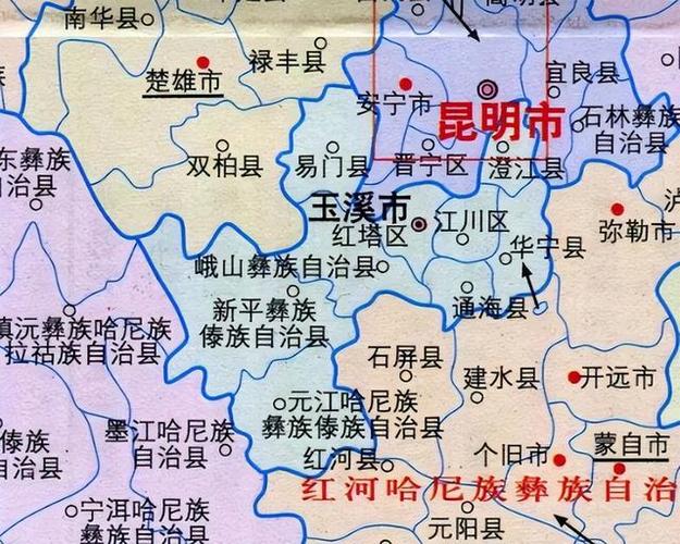 最新昆明市地图全图